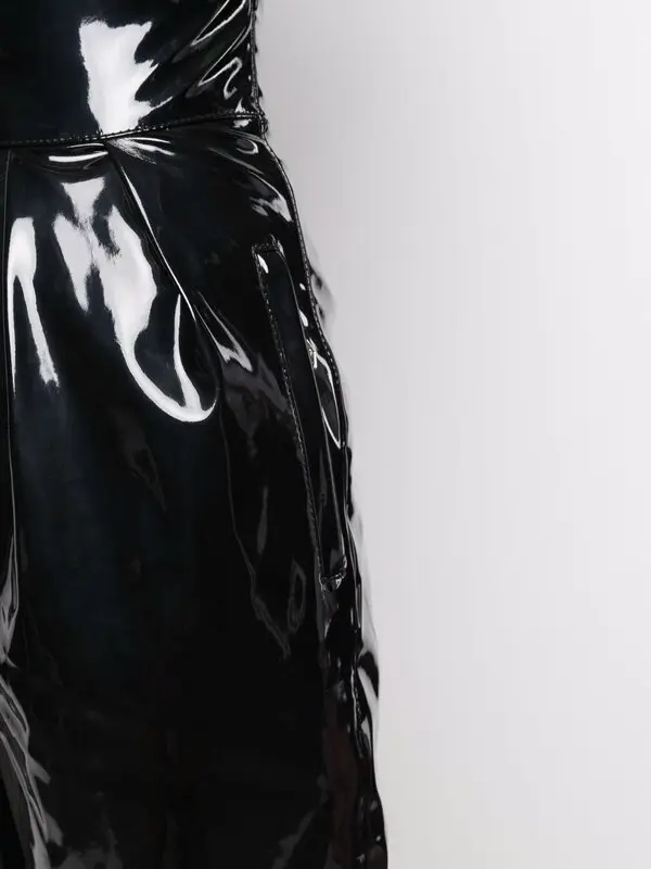 Philipp Plein High-waisted Latex Trousers