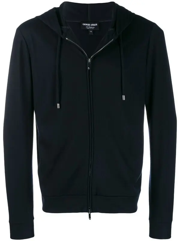 Giorgio Armani Zip-up Wool Lightweight Jacket