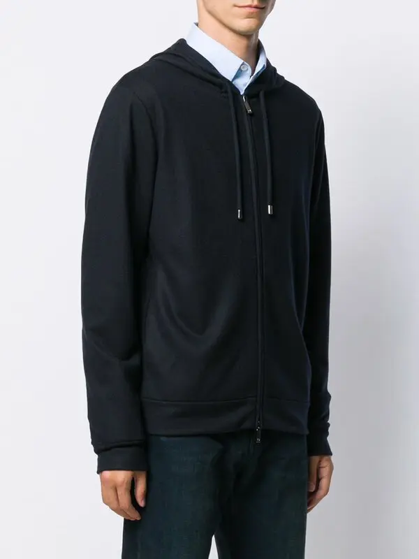 Giorgio Armani Zip-up Wool Lightweight Jacket