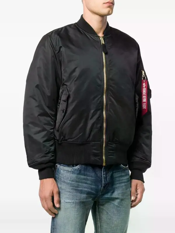Alpha Industries Loose Fit Bomber Jacket - Black