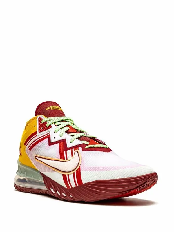 Nike X Mimi Plange Lebron 18 Low Higher Learning Sneakers - White