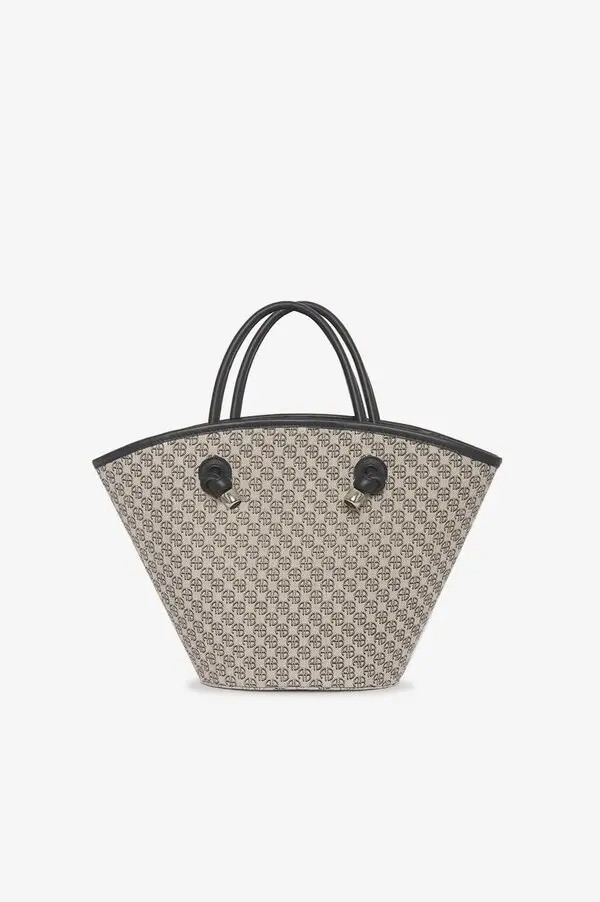 ANINE BING Mini Taylin Tote Monogram Print