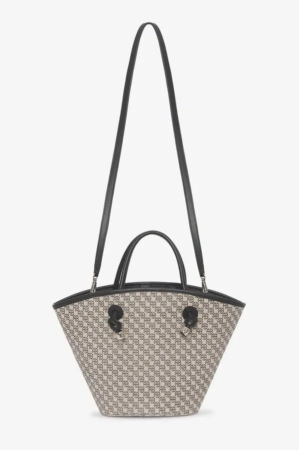 ANINE BING Mini Taylin Tote Monogram Print