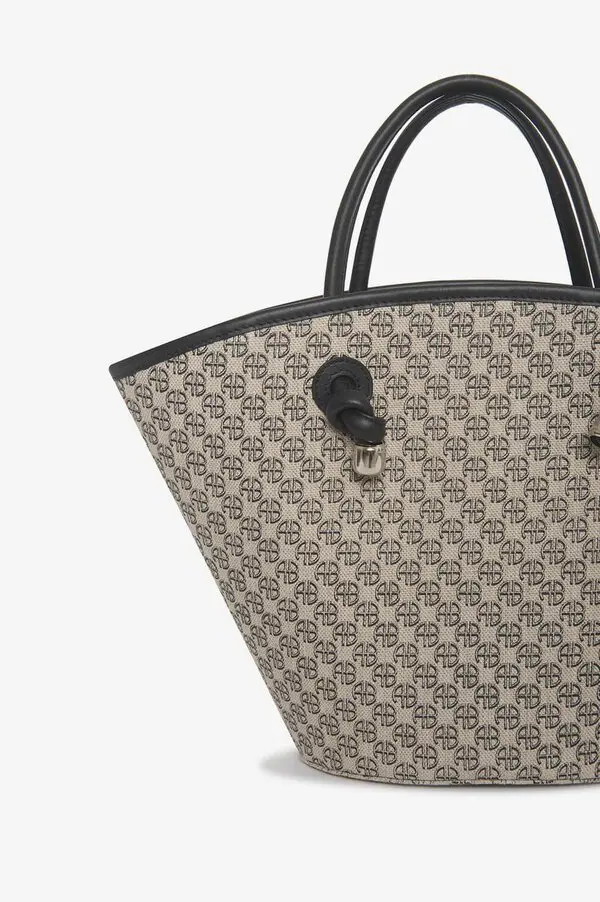 ANINE BING Mini Taylin Tote Monogram Print