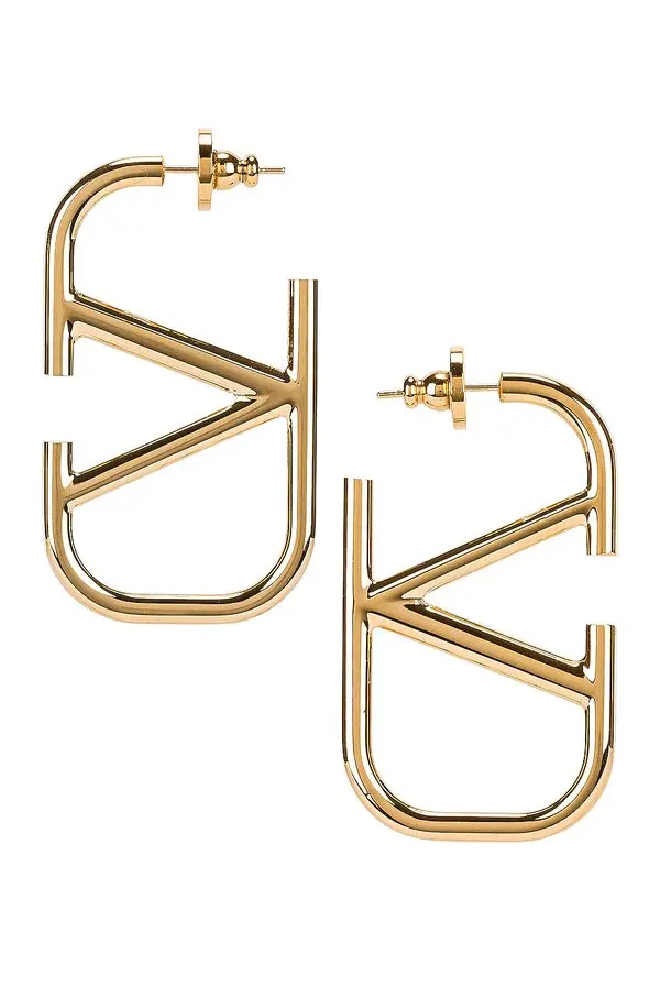 Valentino Garavani Vlogo Earrings - Gold