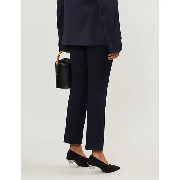 JOSEPH Coleman Stretch-gabardine Trousers - Navy
