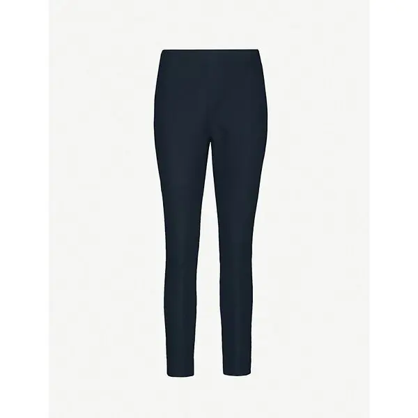 Whistles Stretch-cotton Trousers - Navy