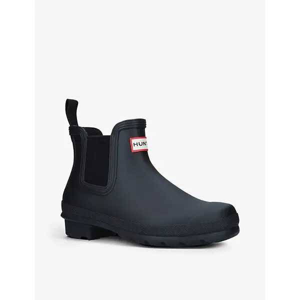 Hunter Original Chelsea Rubber Ankle Boots - Black