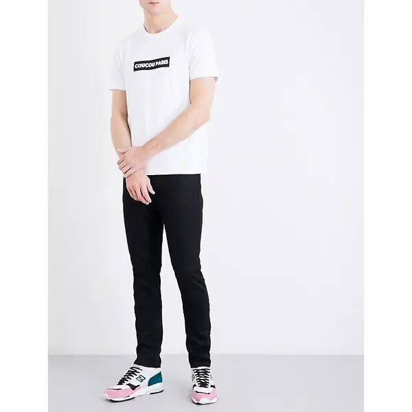 Nudie Jeans Lean Dean Slim-fit Tapered Jeans - Everblack