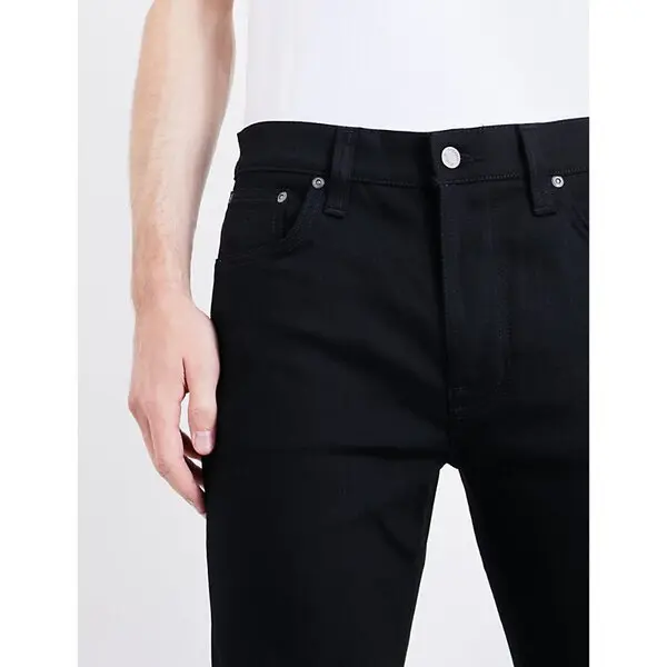 Nudie Jeans Lean Dean Slim-fit Tapered Jeans - Everblack