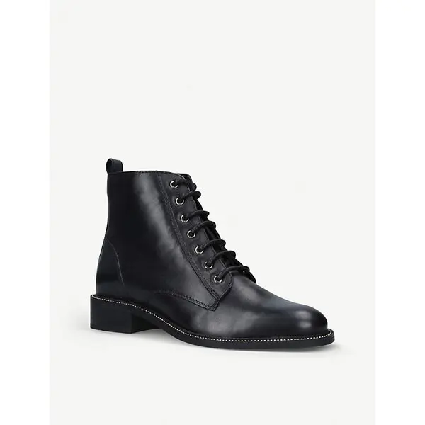 Carvela Patent Leather Ankle Boots Black Editorialist