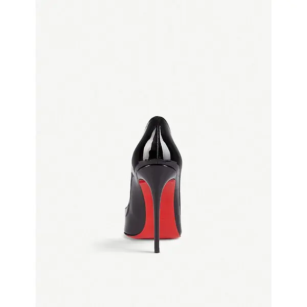 CHRISTIAN LOUBOUTIN Hot Chick 100 Patent-leather Courts - Black