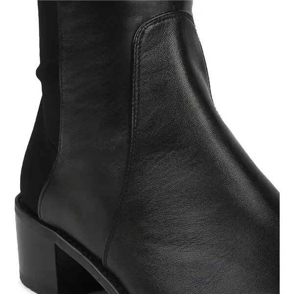 STUART WEITZMAN Reserve Stretch-back Leather Boots