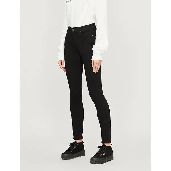 Paige Margot Ultra-skinny High-rise Jeans - Black Shadow