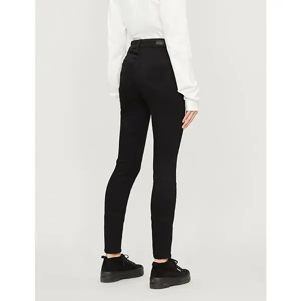 Paige Margot Ultra-skinny High-rise Jeans - Black Shadow