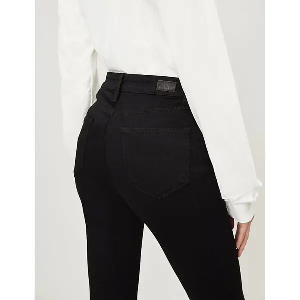 Paige Margot Ultra-skinny High-rise Jeans - Black Shadow