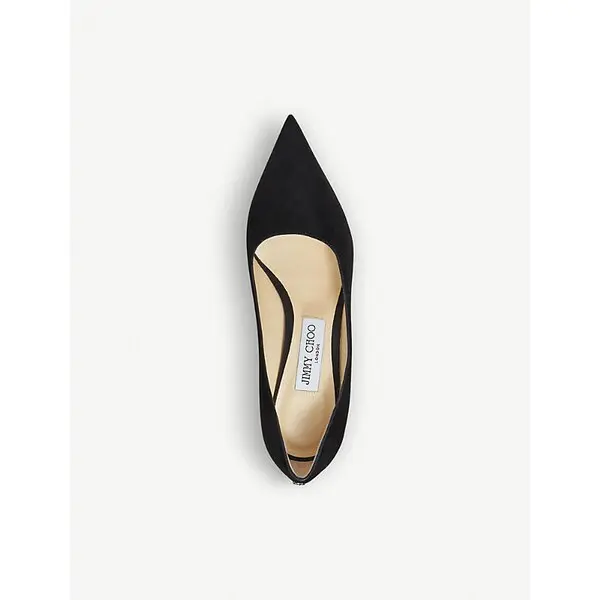 JIMMY CHOO Love Pointed-toe Suede Heels
