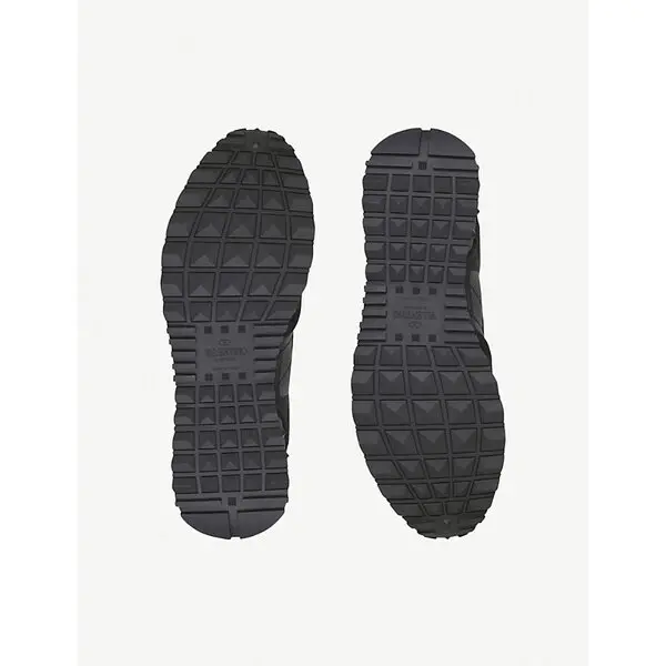 Valentino Garavani Rockrunner Camo Leather Trainers - Black