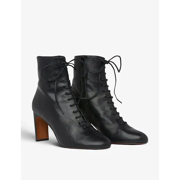 Whistles Dahlia Leather Lace-up Boots