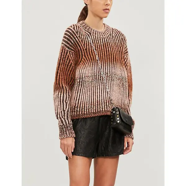 Zadig&Voltaire Textured Leather Shorts - Noir