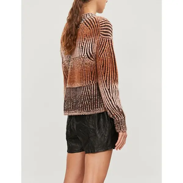 Zadig&Voltaire Textured Leather Shorts - Noir