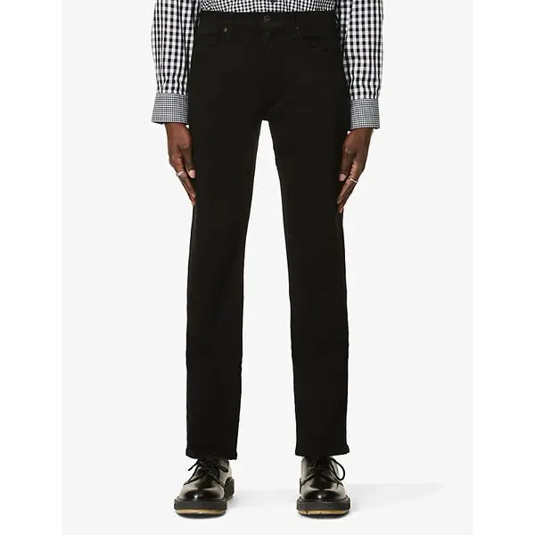 Paige Transcend Normandie -inch Straight Jeans - Black Shadow