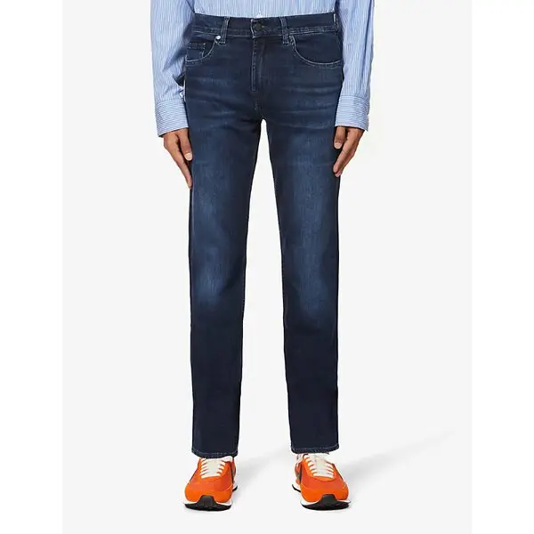 7 For All Mankind Regular-fit Straight-leg Stretch-denim Jeans