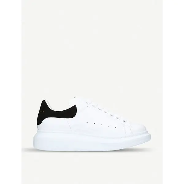 Alexander McQueen Runway Leather Trainers - White/blk