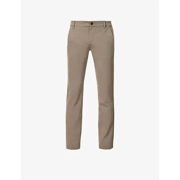 Paige Transcend Knit Stafford Tapered Trouser - Dark Taupe