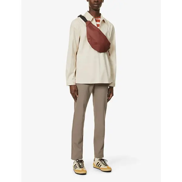 Paige Transcend Knit Stafford Tapered Trouser - Dark Taupe