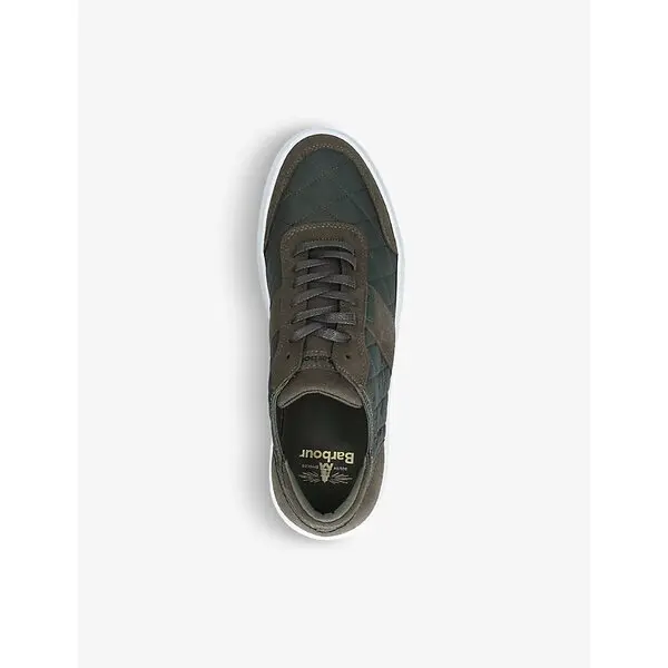 Barbour Liddesdale Quilted Shell And Woven Low-top Trainers