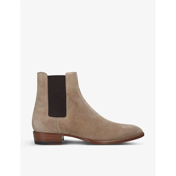 Saint Laurent Wyatt Suede Chelsea Boots