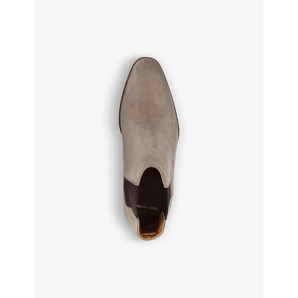 Saint Laurent Wyatt Suede Chelsea Boots