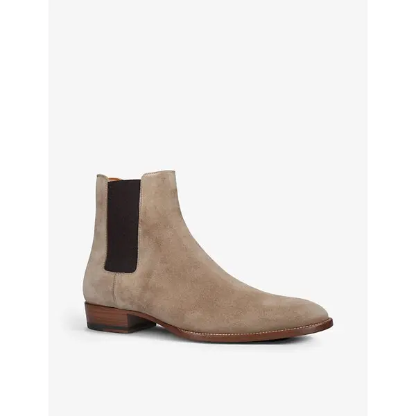 Saint Laurent Wyatt Suede Chelsea Boots