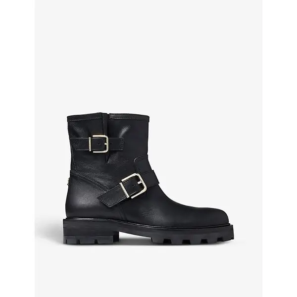 JIMMY CHOO Youth Ii Leather Ankle Boots
