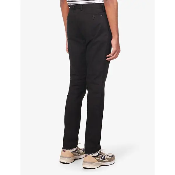 Polo Ralph Lauren Belted Tapered Stretch Slim-fit Stretch-cotton Chino Trousers - Polo Black