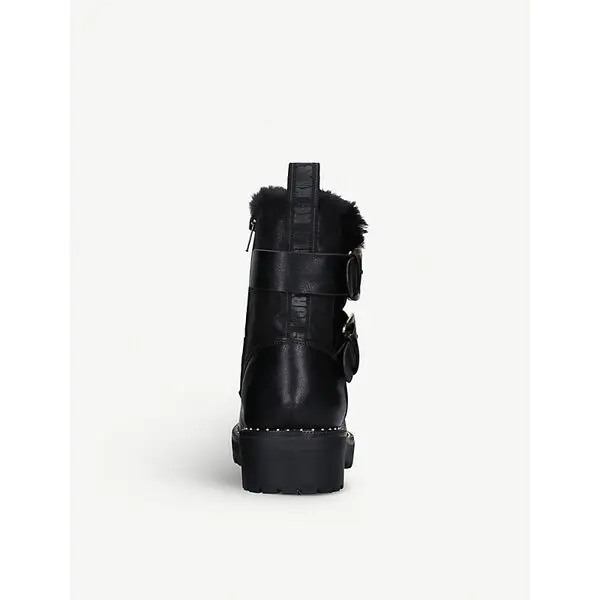 Kurt Geiger Tallulah Faux-fur Lined Buckled Boots