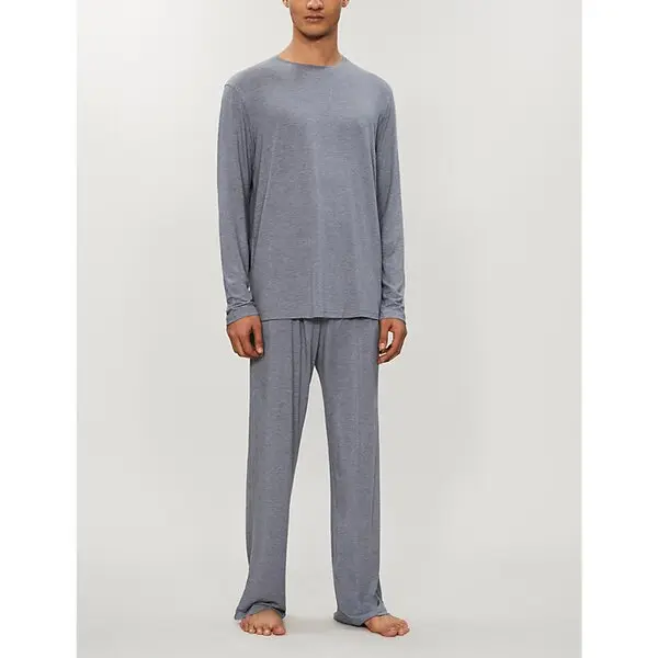 Derek Rose Marlowe Stretch-modal Pyjama Bottoms - Charcoal