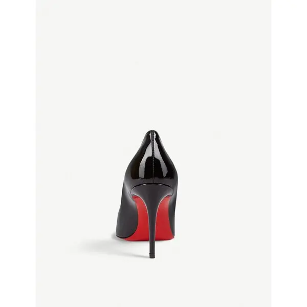 CHRISTIAN LOUBOUTIN Kate 85 Patent Leather Courts - Black