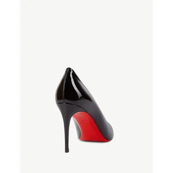 CHRISTIAN LOUBOUTIN Kate 85 Patent Leather Courts - Black