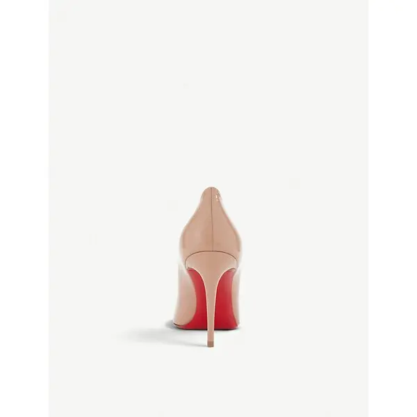 CHRISTIAN LOUBOUTIN Kate 85 Patent Leather Courts - Nude
