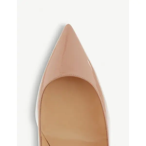 CHRISTIAN LOUBOUTIN Kate 85 Patent Leather Courts - Nude