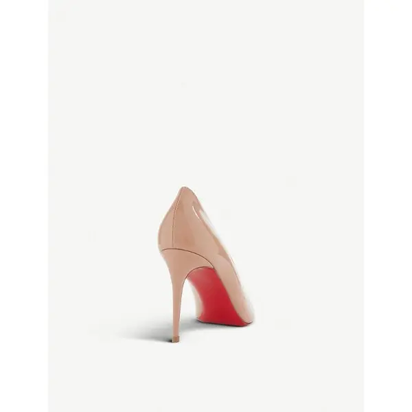 CHRISTIAN LOUBOUTIN Kate 85 Patent Leather Courts - Nude