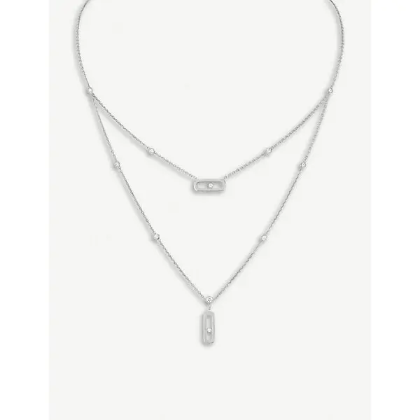 Messika Move 18ct White-gold And Diamond Necklace - White Gold