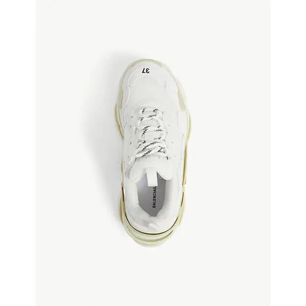 Balenciaga Triple S Suede And Mesh Trainers