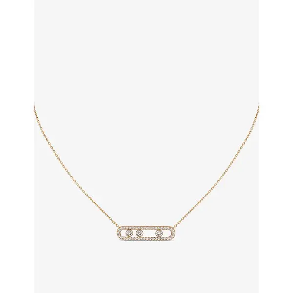 Messika Move Pavé Diamond Necklace - Pink