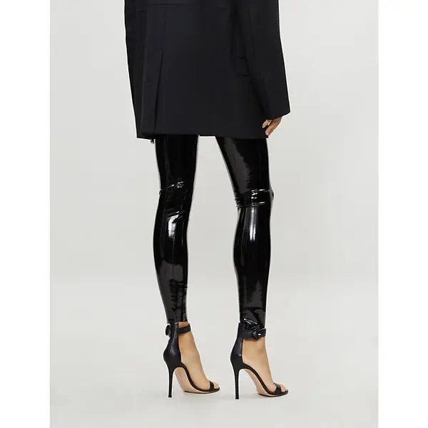 Commando Patent Faux-leather Leggings - Black