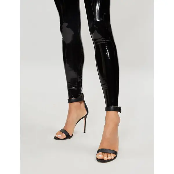 Commando Patent Faux-leather Leggings - Black