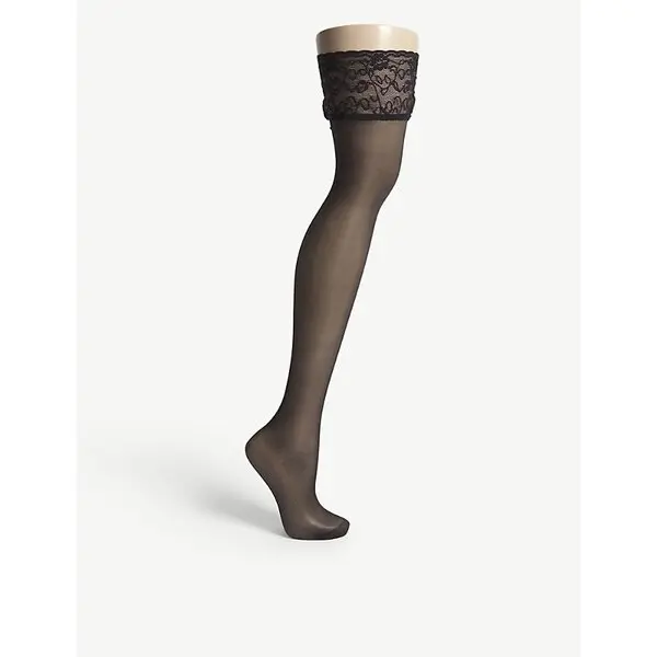 Falke Seidenglatt 15 Stockings - 3009 Black