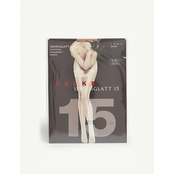 Falke Seidenglatt 15 Knitted Stockings - 4169 Powder